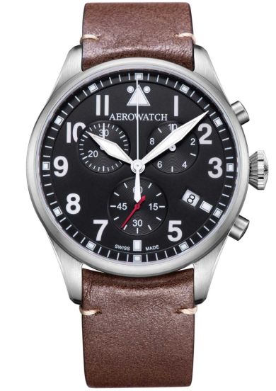 Aerowatch Les Grandes Classiques Chrono Quartz Pilot A 79990 AA03 A ...