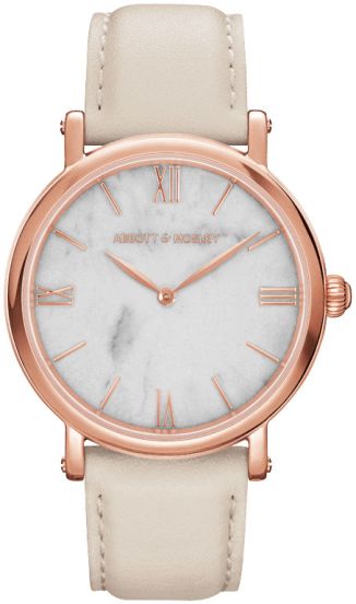 Abbott & Mosley Rose Carrara Cream 40mm AM233