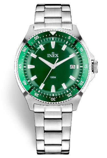 Inex Mens Silver Green A69530-1S12I A69530-1S12I