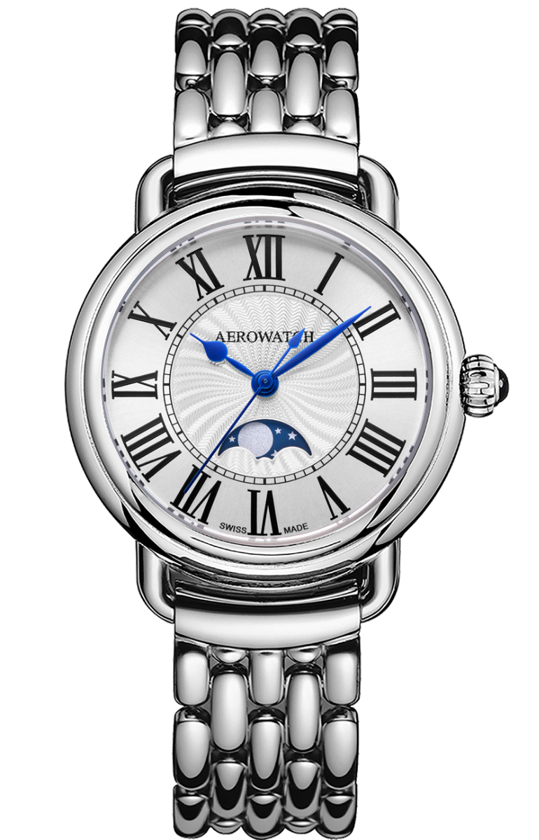 Aerowatch Streamline Moon Phase Quartz A 43960 AA03 M A 43960 AA03 M