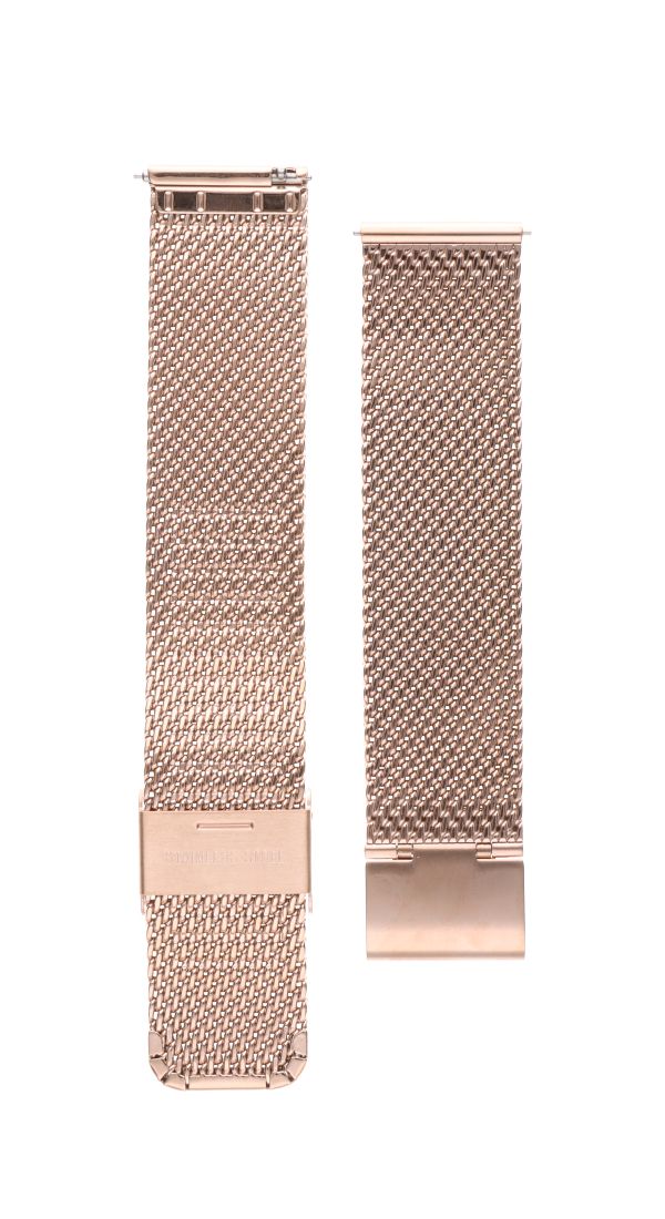 Falkenlund 18mm Easy-Attach Rose Golden Steel Mesh Bracelet FLKSBD04-2-RG