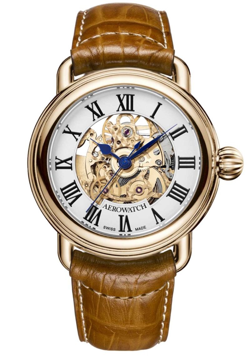 Aerowatch 1942 Skeleton Automatic A 60900 RO14 A 60900 RO14