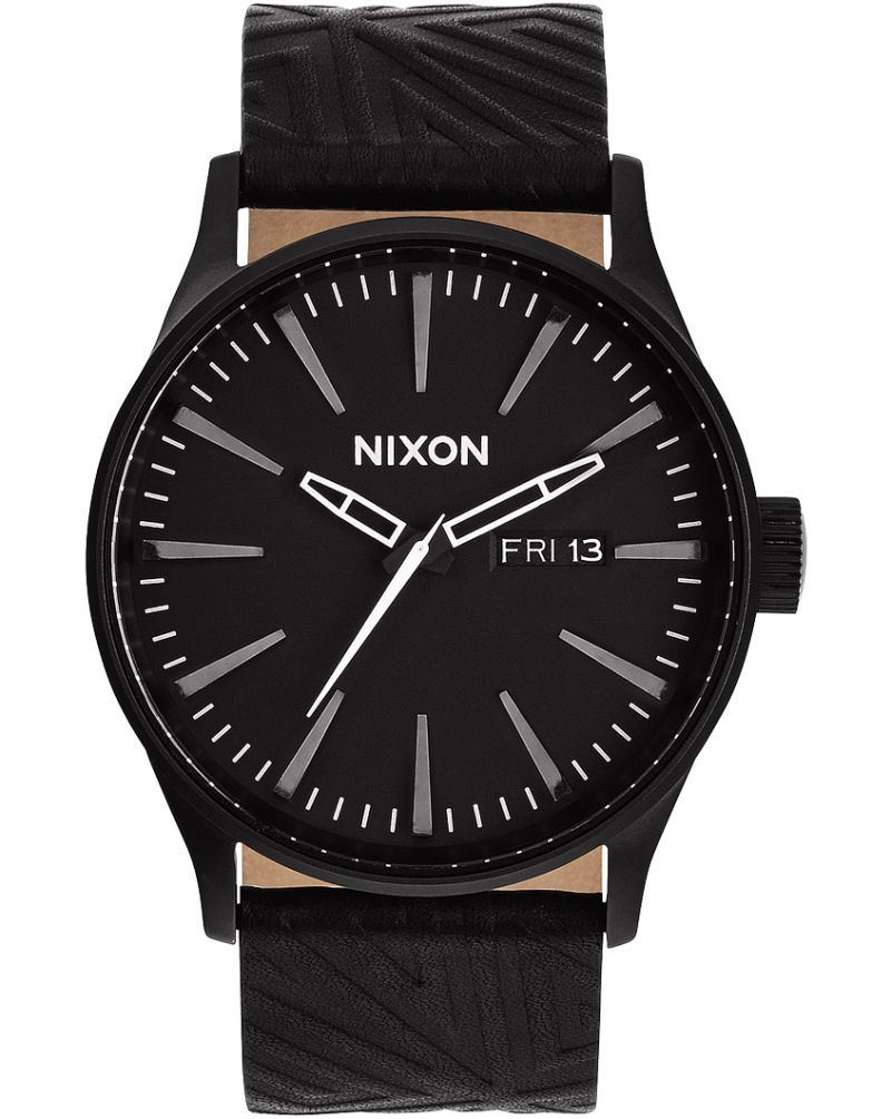 Nixon Sentry Leather All Black Shadow A105-1617