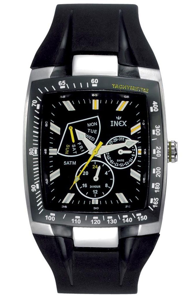 Inex Mens Silver Black A58790-1S5I A58790-1S5I