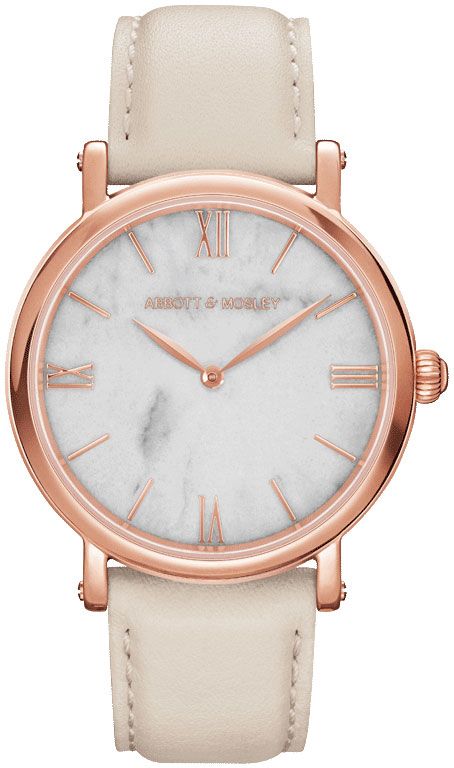 Abbott & Mosley Rose Carrara Cream 40mm AM233