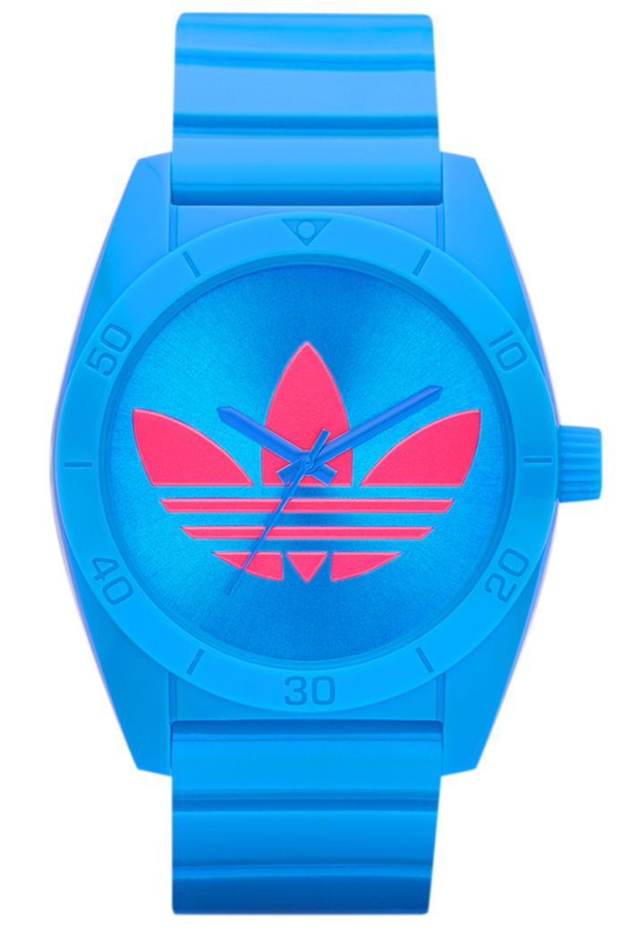 Adidas Santiago PU ADH2698 - turkis ur med rødt logo