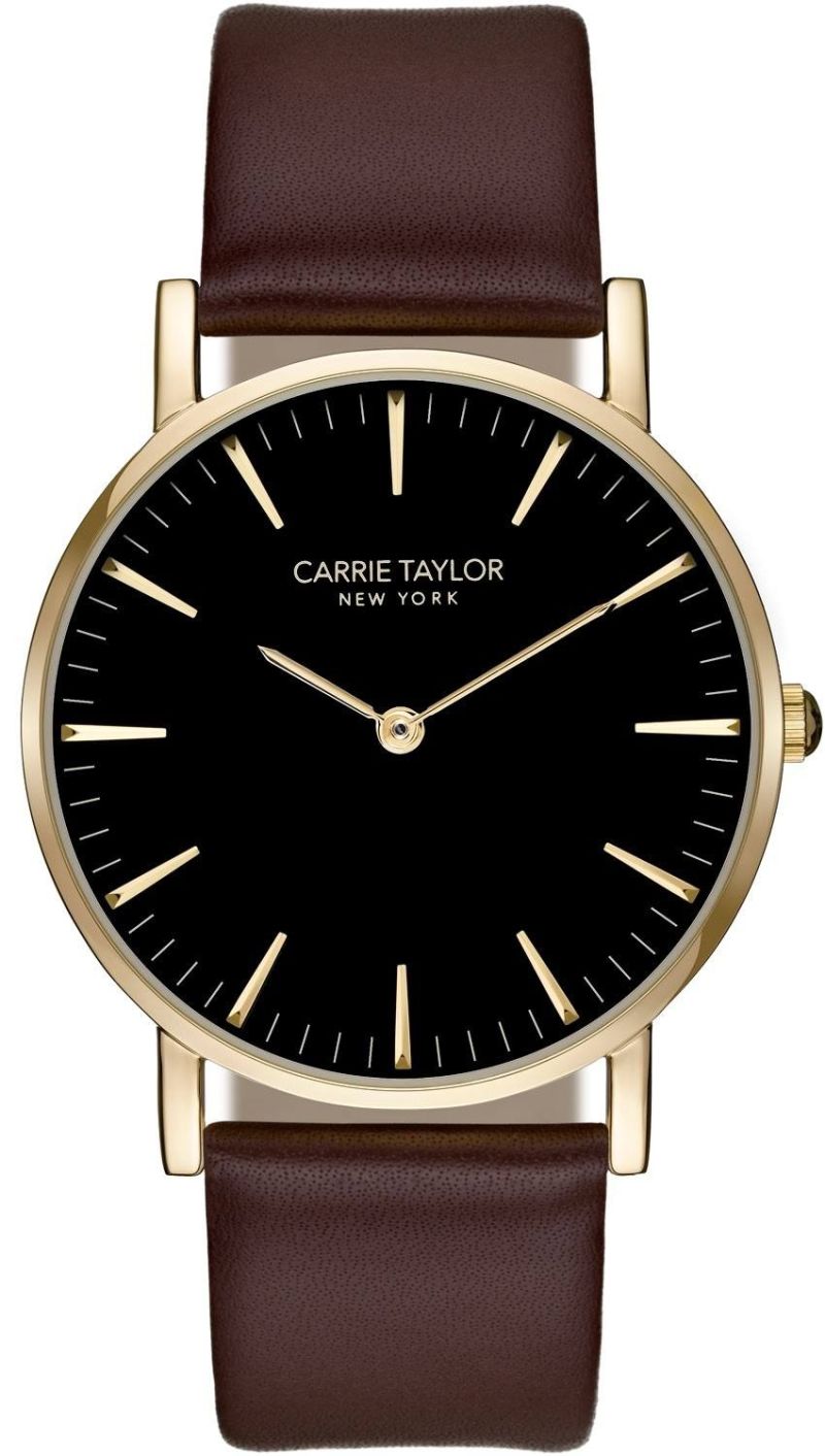 Carrie Taylor Lexington Gold/Black Brown Leather CA3833-GOBLBR