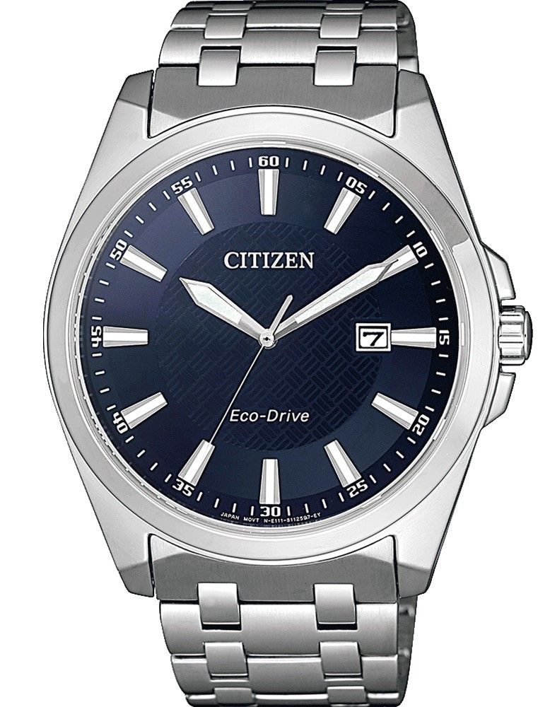 Citizen Eco-Drive men's watch | Elegant steel watch with blue dial ...
