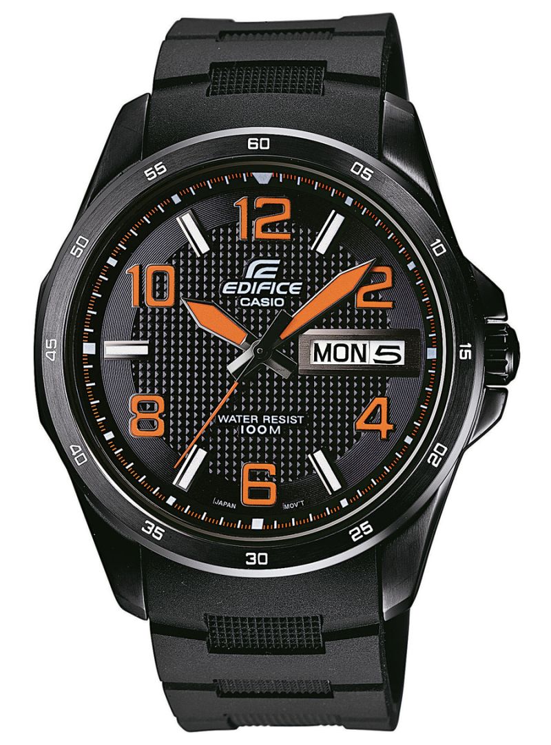 Casio Edifice Black/Orange EF-132PB-1A4VER - RABAT