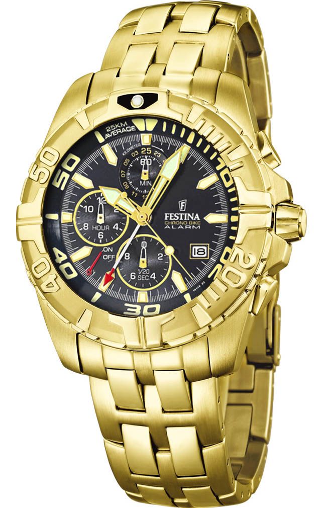 Festina Alarm Chrono Gold Black F16119/3 - RIP