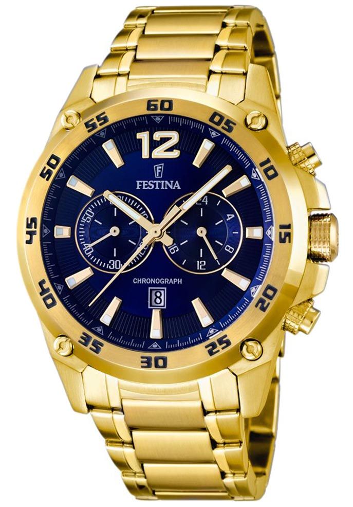 Festina Gold Blue Chrono F16806/2 - RIP