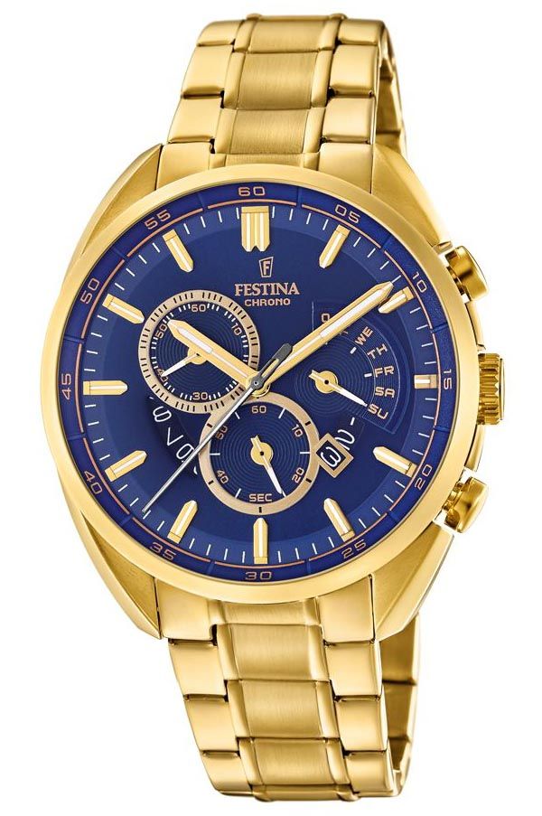 Festina Gold Blue Chrono F20267/2 - RIP