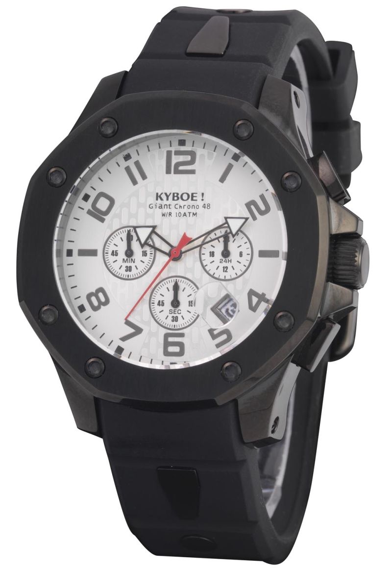 Kyboe Chrono Port Black White 55MM KPB55-001 - RIP
