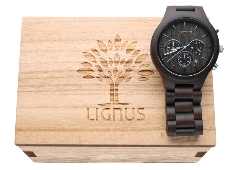 Lignus Brando Ebony Wood Chronograph LW0701 LW0701