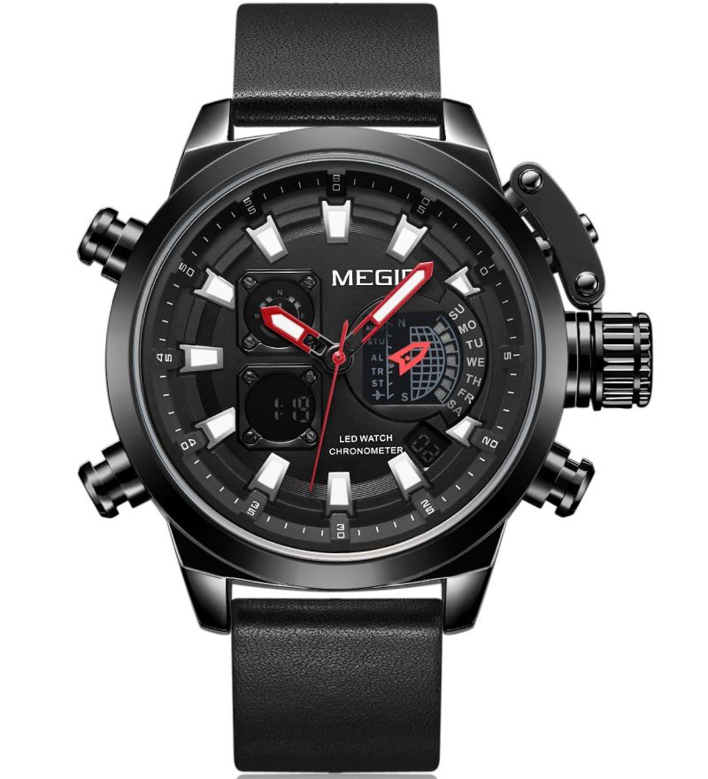 Megir Digital Chrono ML2090G-BK-1