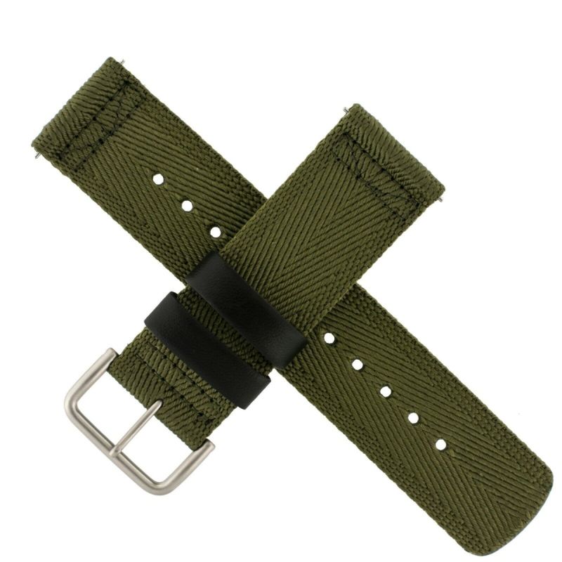 Green fabric strap for Casio Protrek PRW-6600YB / PRW-6600YB-3ER 10568024