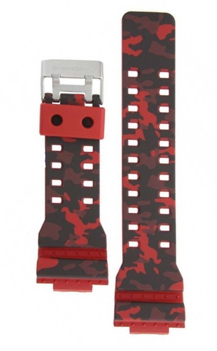 Red Resin Strap for Casio G-Shock GA-100CM-4A / GA-100CM-8A 10466328 ...